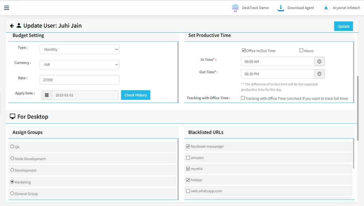 Best Employee Monitoring Software in India | DeskTrack